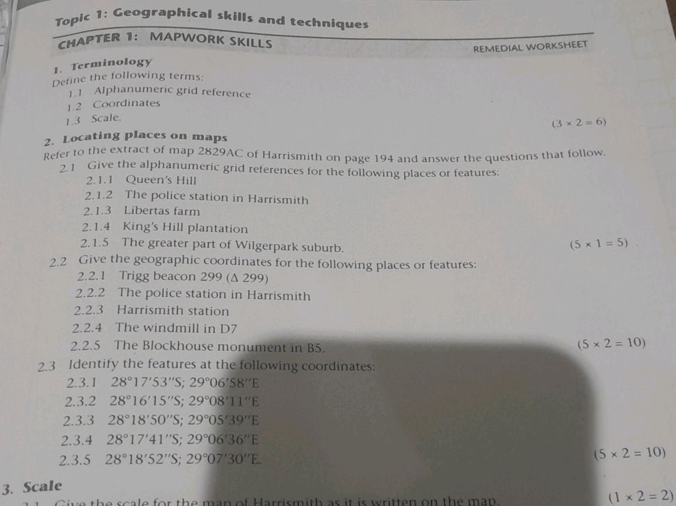 1. Terminology Define the following terms: | StudyX