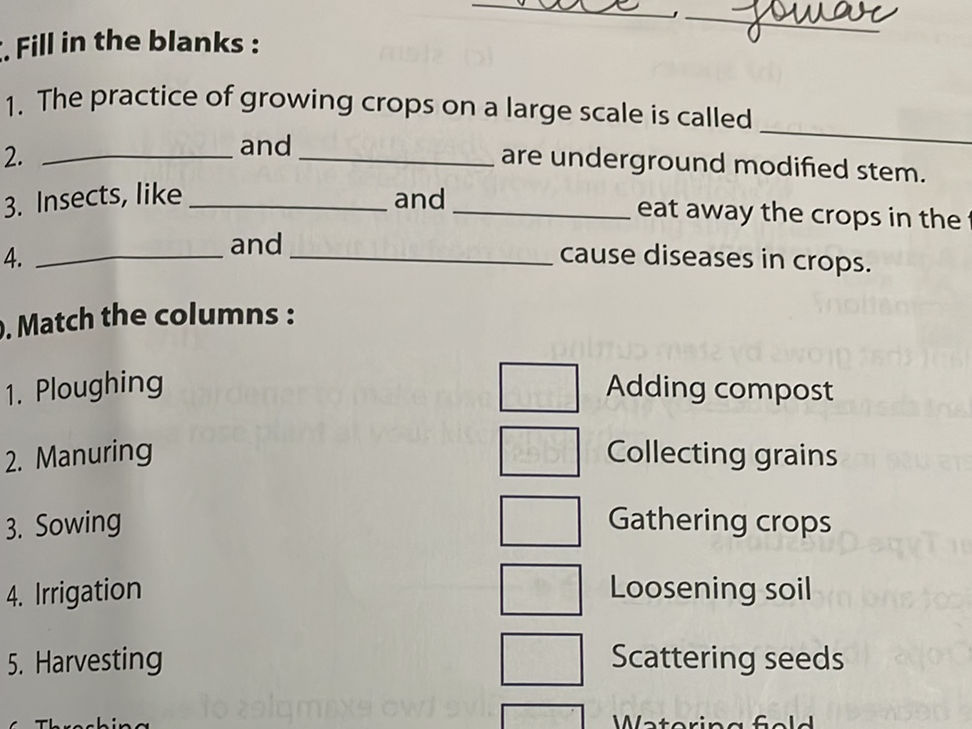 C. Fill in the blanks : 1. The practice of | StudyX