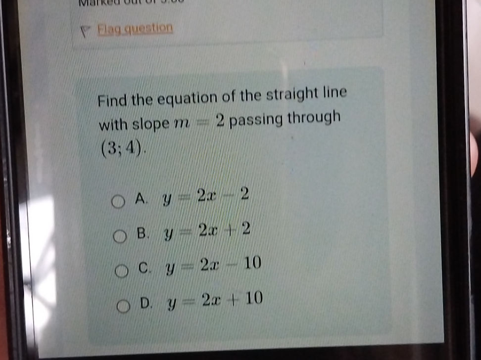 Find the equation of the straight line with | StudyX