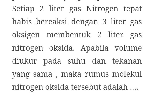 Setiap 2 liter gas Nitrogen tepat habis | StudyX