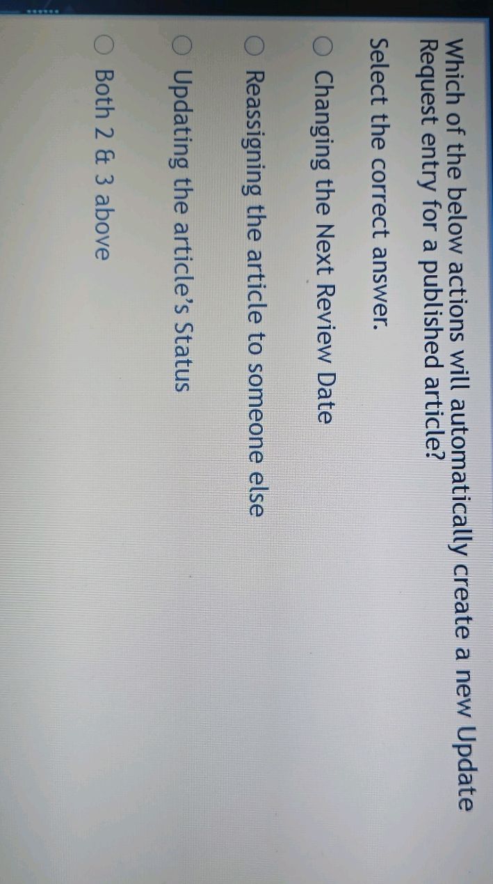 Which of the below actions will | StudyX