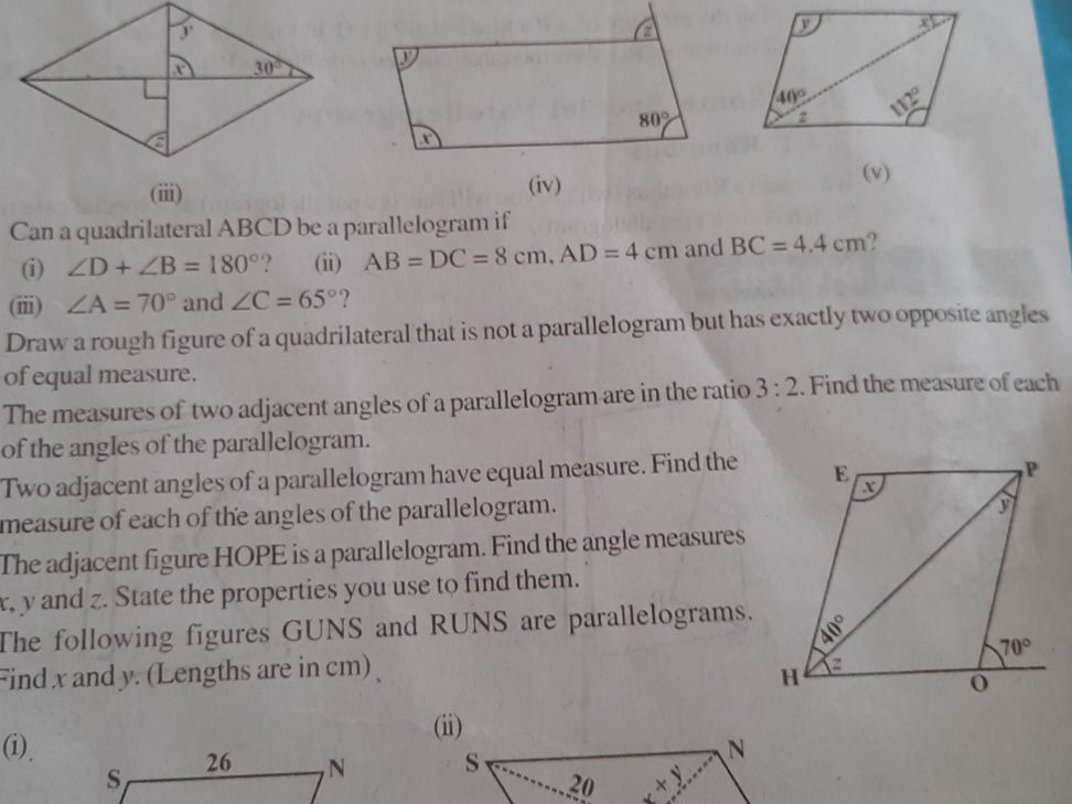 Can a quadrilateral ABCD be a parallelogram | StudyX