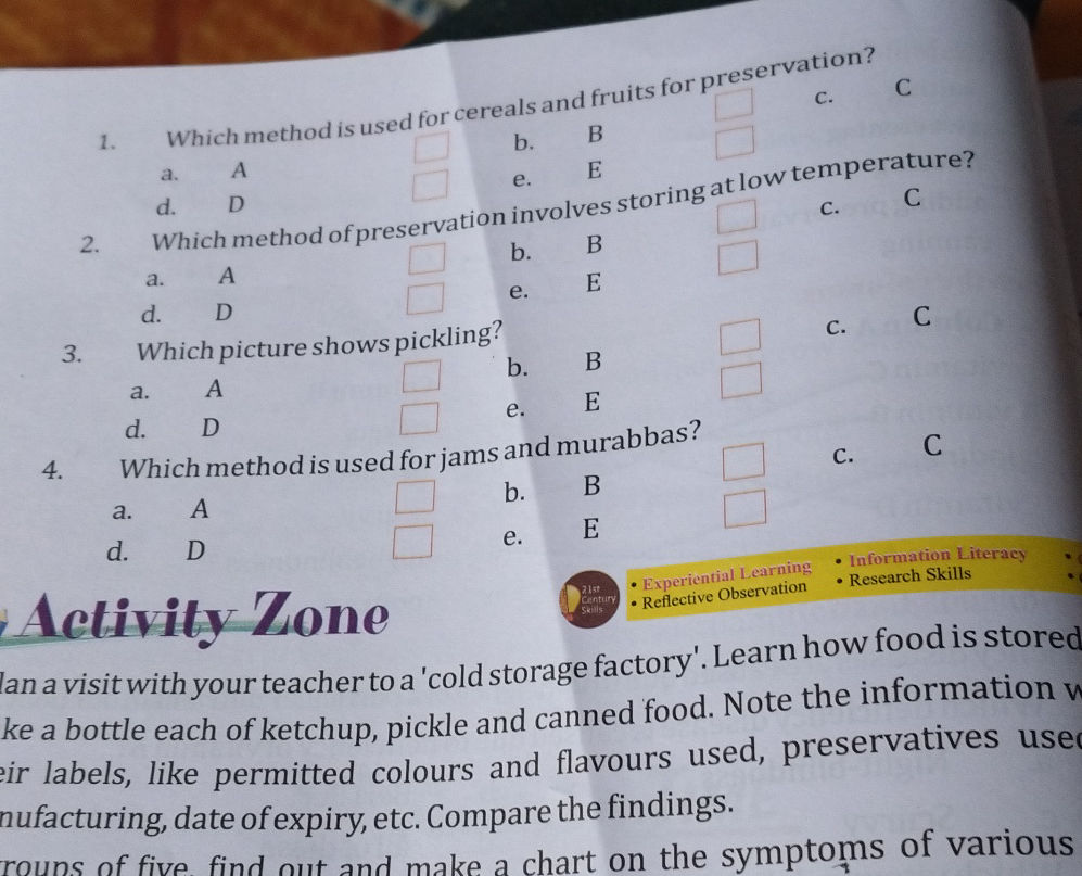 1. Which method is used for cereals and | StudyX