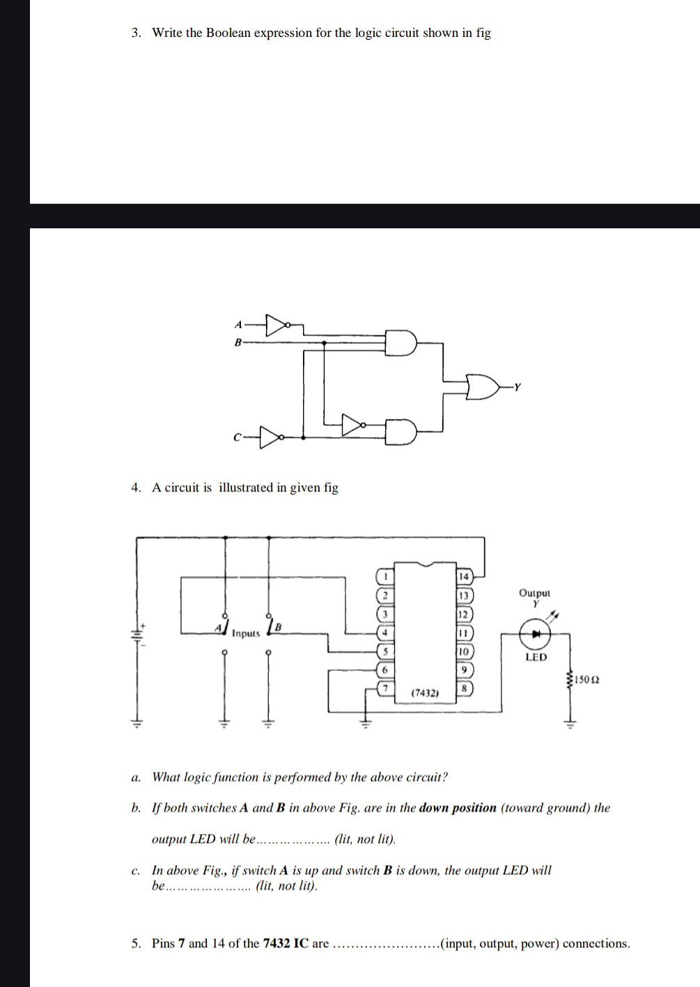 3. Write the Boolean expression for the | StudyX