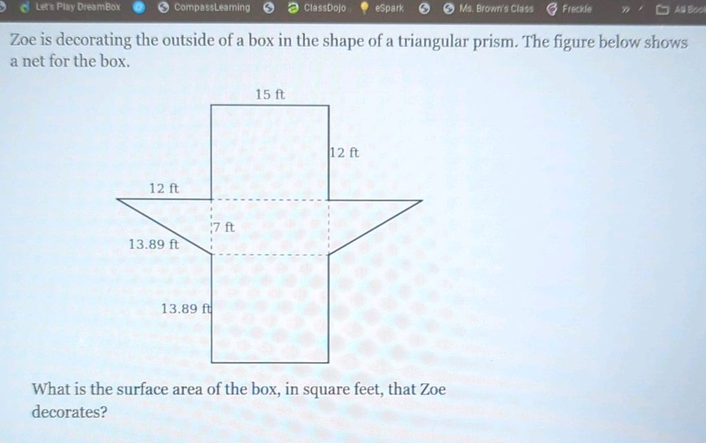 Zoe is decorating the outside of a box in | StudyX