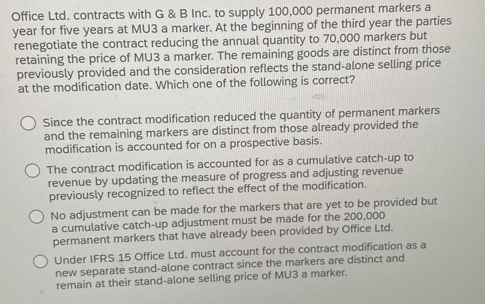 Office Ltd. contracts with G B Inc. to | StudyX