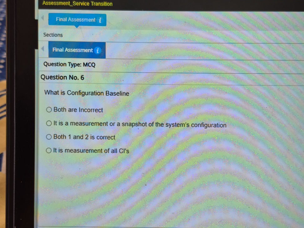 What is Configuration Baseline? Both are | StudyX