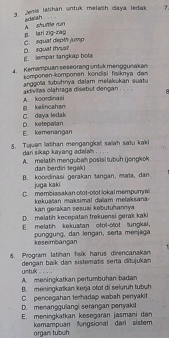 3. Jenis latihan untuk melatih daya ledak | StudyX