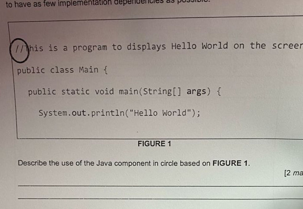 //this is a program to displays Hello World
