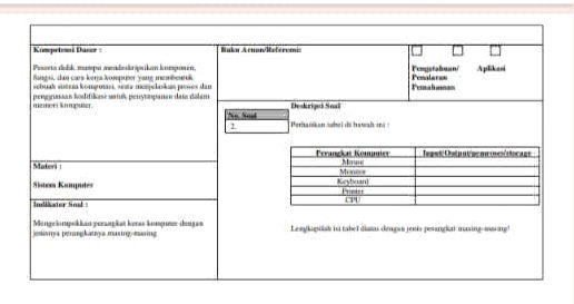 Perhatikan tabel di bawah ini: | Perangkat | StudyX