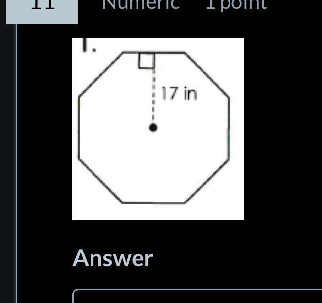 I. There is a diagram of an octagon with a | StudyX