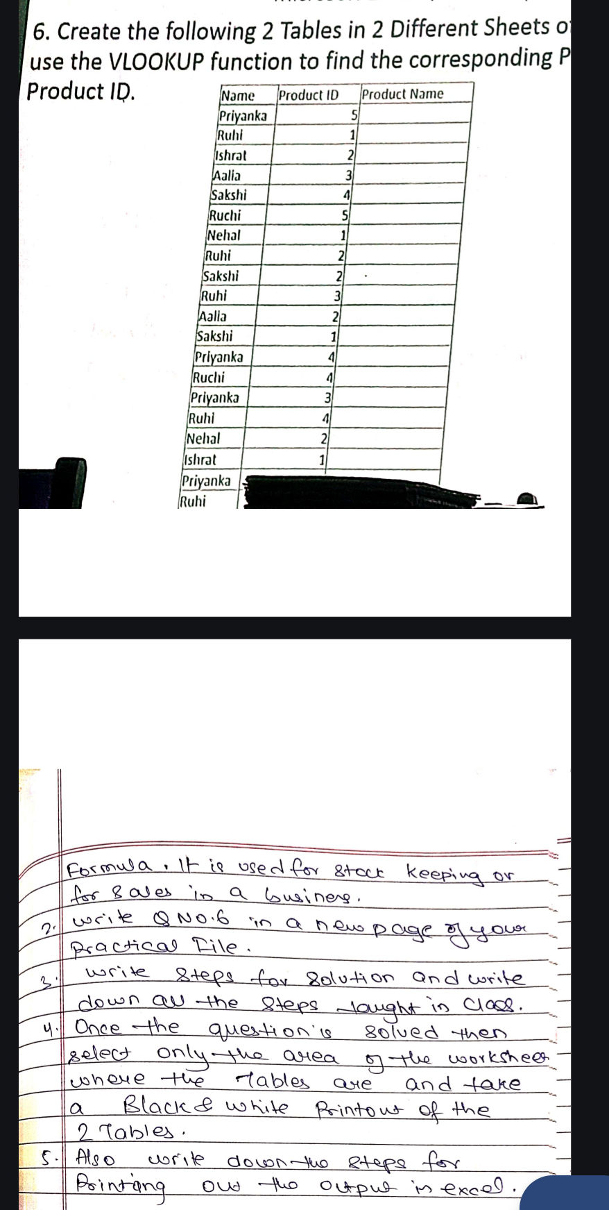 6. Create the following 2 Tables in 2 | StudyX
