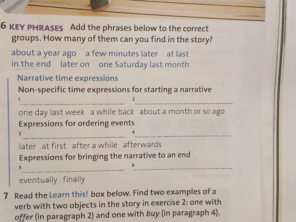 6 KEY PHRASES Add the phrases below to the | StudyX