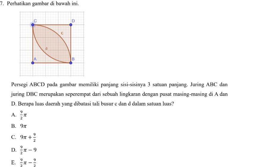 Perhatikan gambar di bawah ini. ``` C----D | StudyX