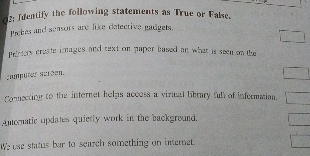 Q2: Identify the following statements as | StudyX