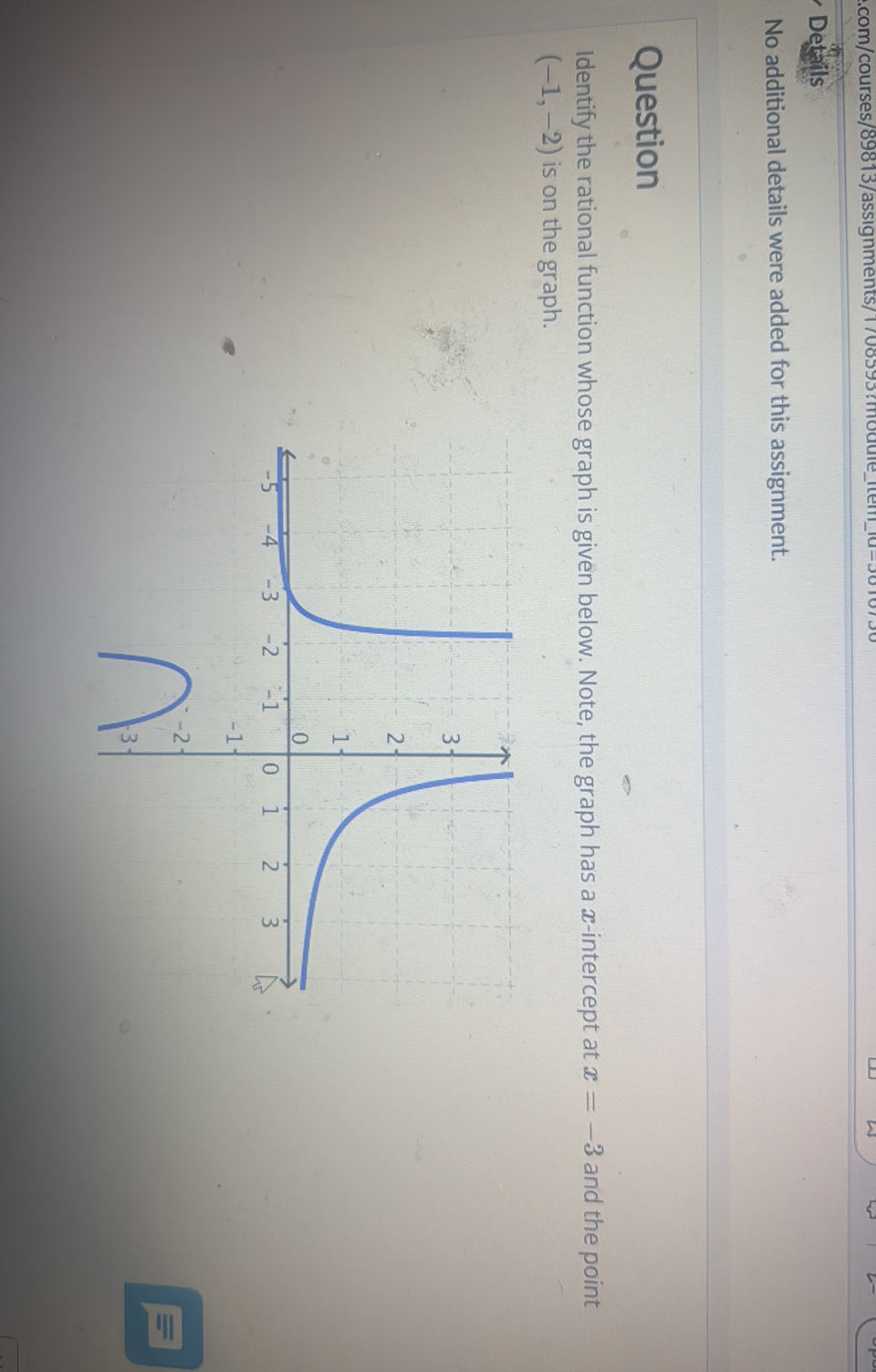 Identify the rational function whose graph | StudyX
