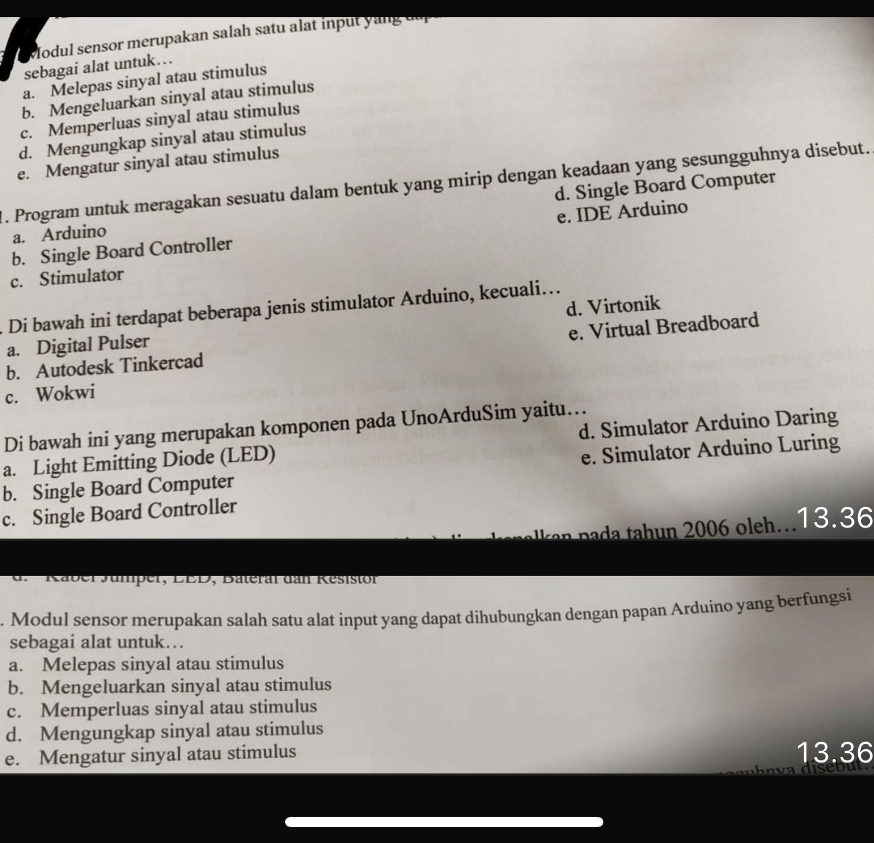 Modul sensor merupakan salah satu alat input | StudyX