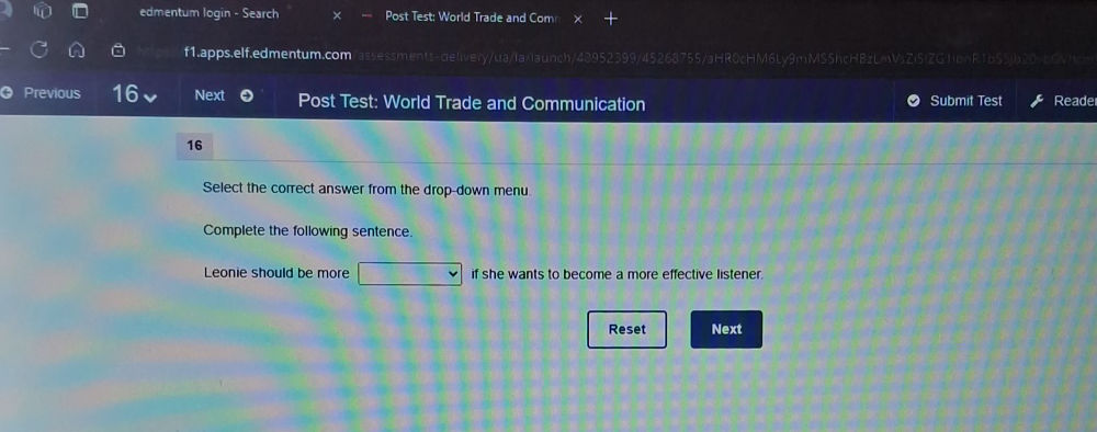 Select the correct answer from the drop-down | StudyX