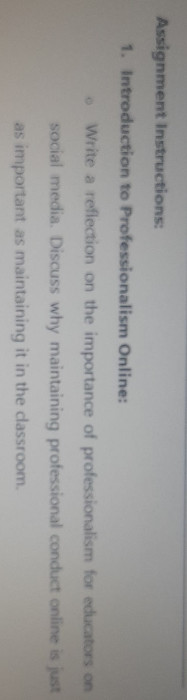 Assignment Instructions: 1. Introduction to | StudyX