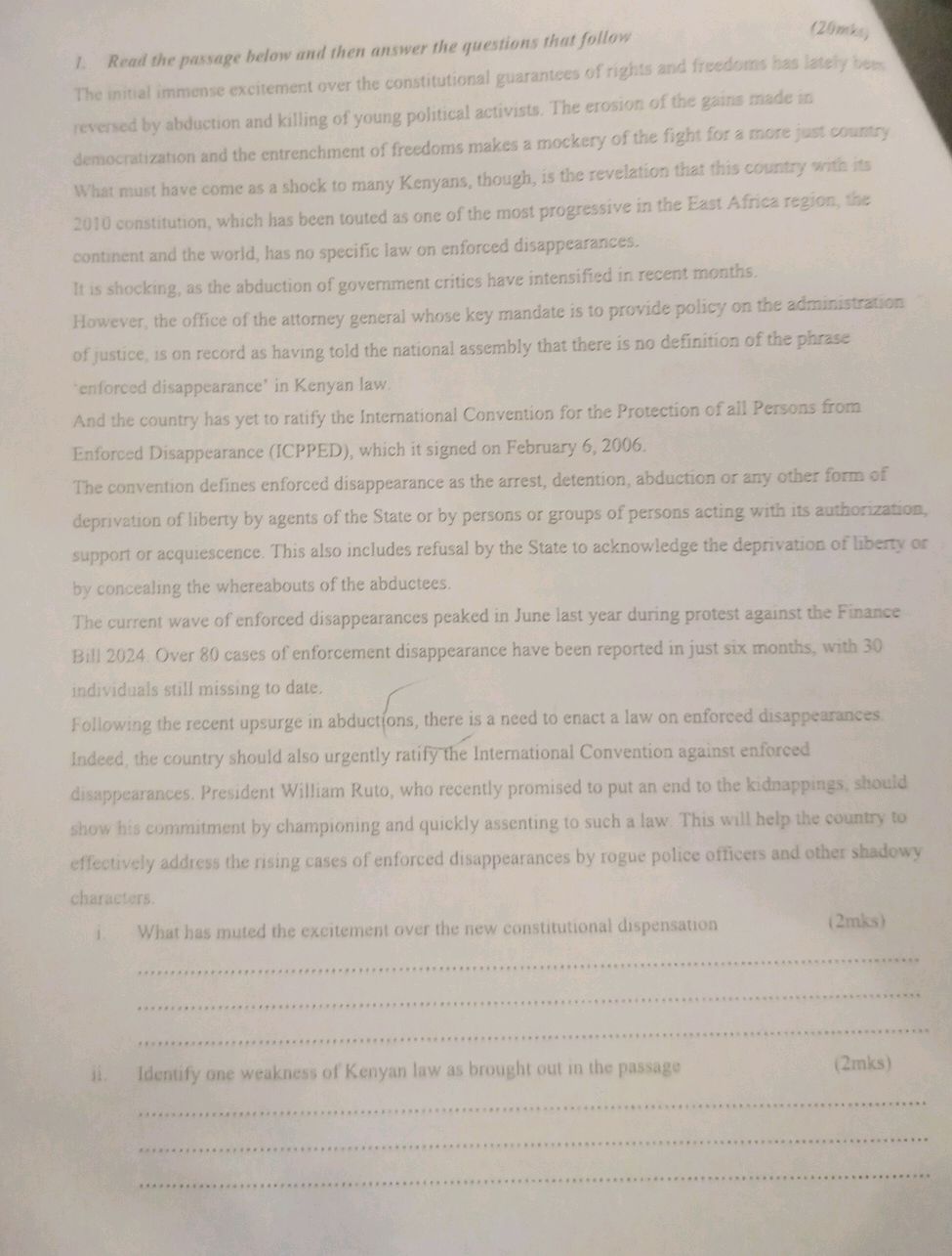 1. Read the passage below and then answer | StudyX