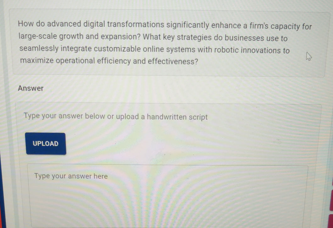 How do advanced digital transformations | StudyX
