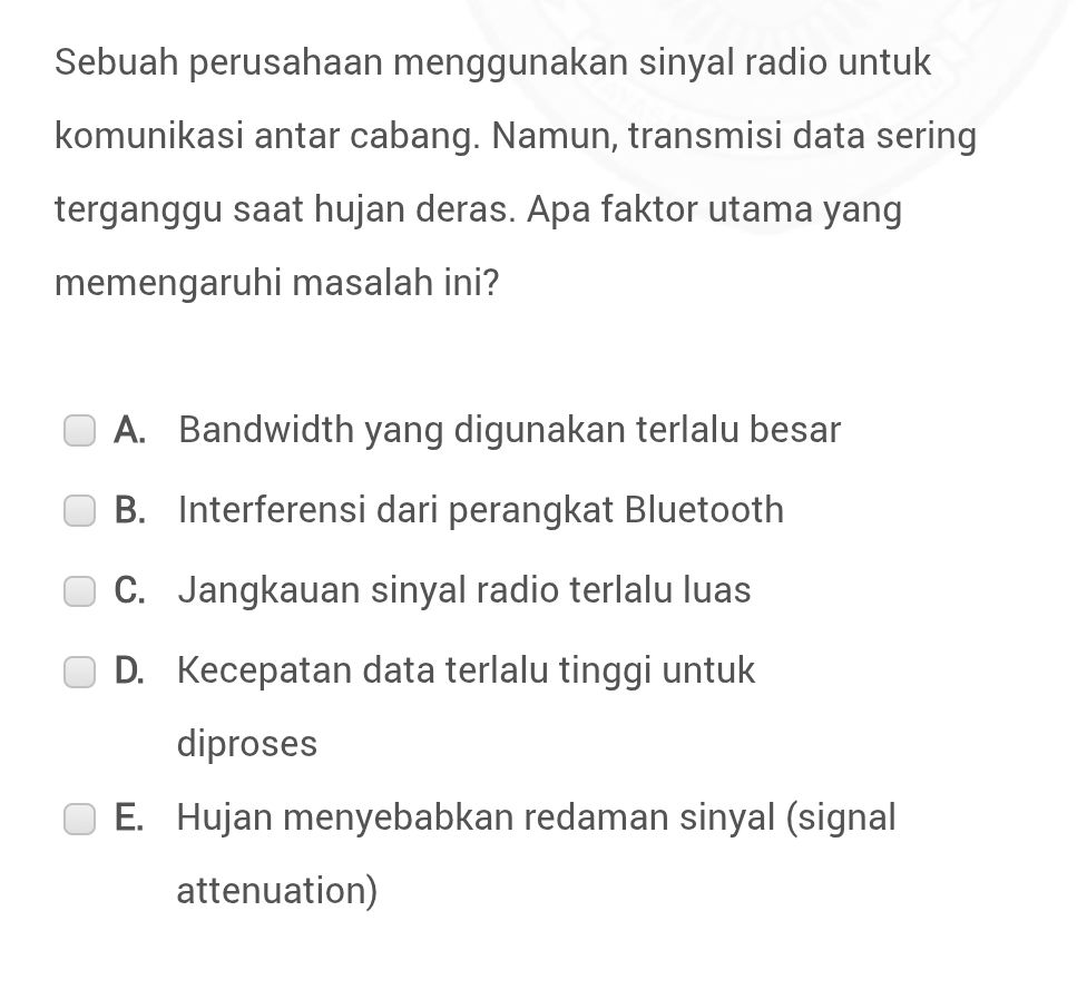 Sebuah perusahaan menggunakan sinyal radio | StudyX
