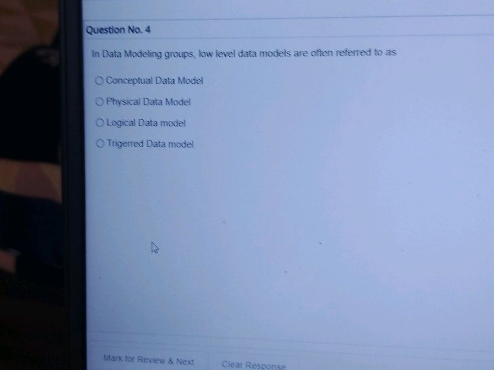 Question No. 4 In Data Modeling groups, low | StudyX