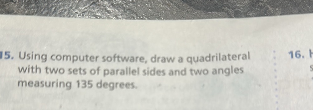 15. Using computer software, draw a | StudyX
