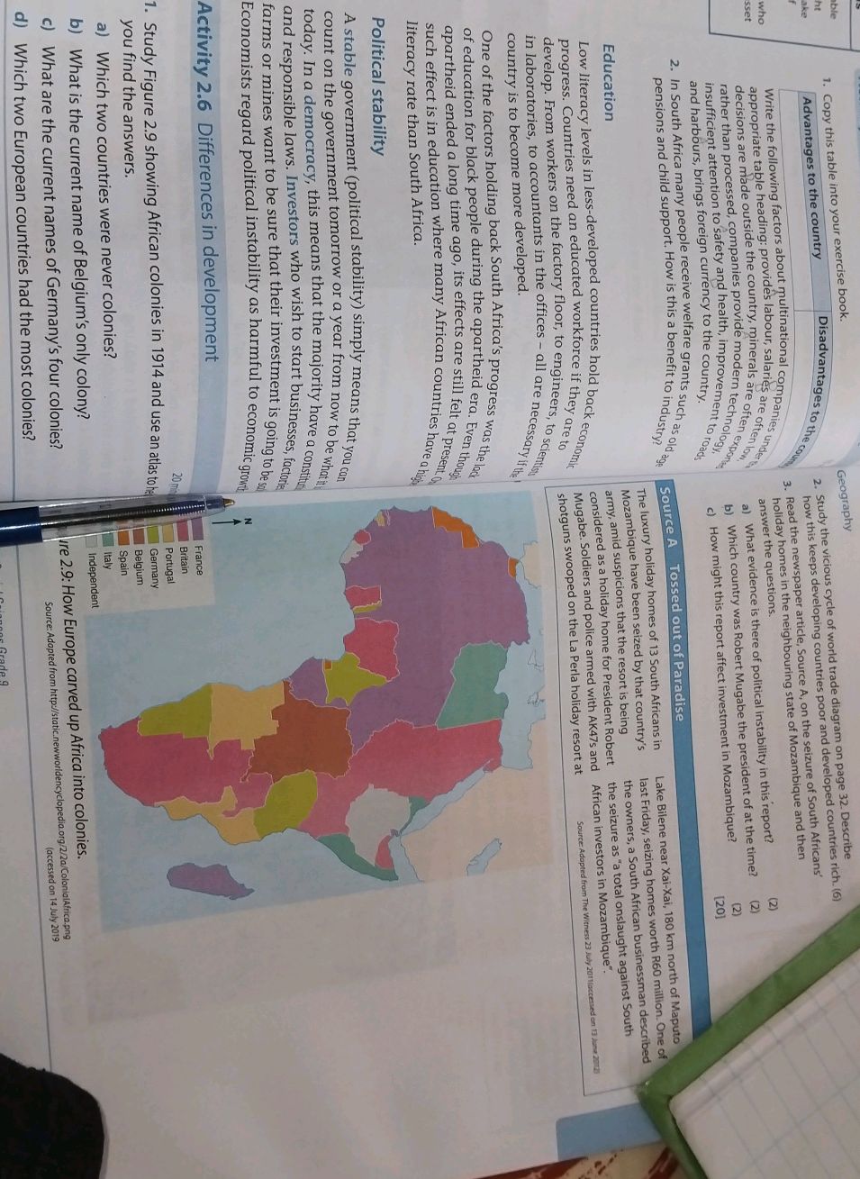 Activity 2.6 Differences in development 1. | StudyX