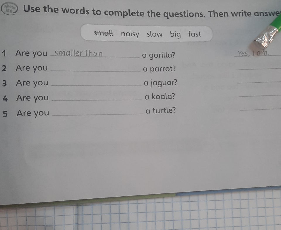 Use the words to complete the questions. | StudyX