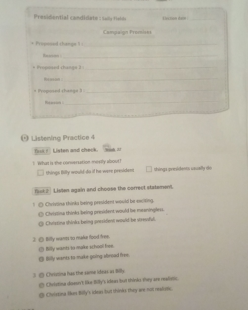 Task 1 Listen and check. 1 What is the | StudyX