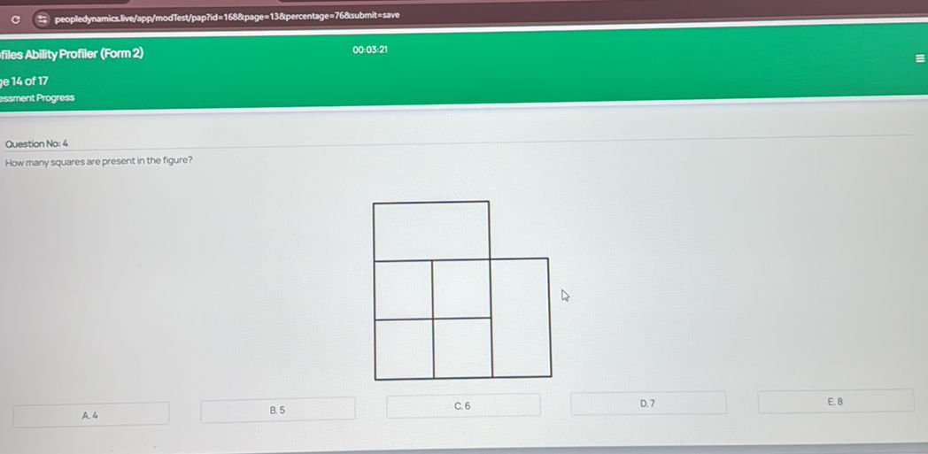 Question No: 4 How many squares are present | StudyX