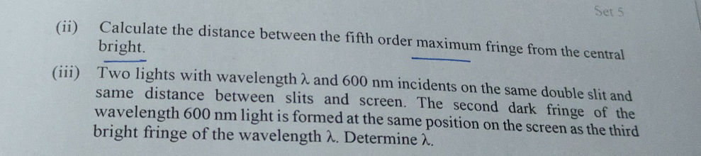 (ii) Calculate the distance between the | StudyX