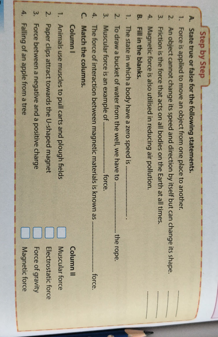 A. State true or false for the following | StudyX