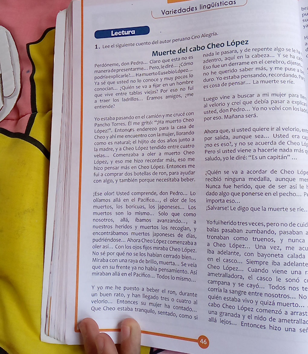 1. Lee el siguiente cuento del autor peruano | StudyX