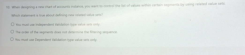 10. When designing a new chart of accounts | StudyX
