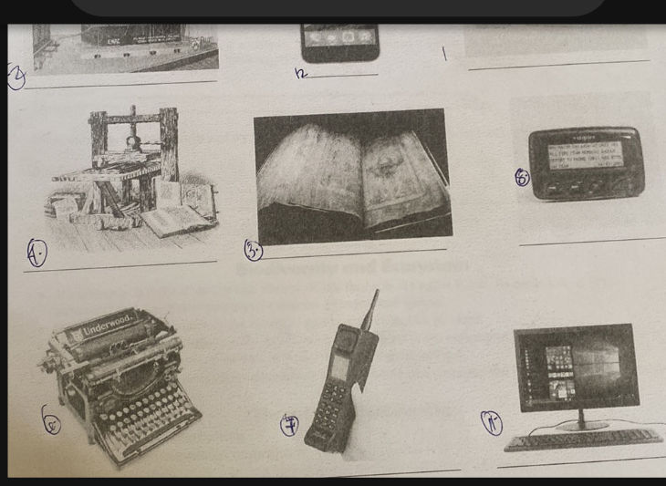 The image shows different technological | StudyX
