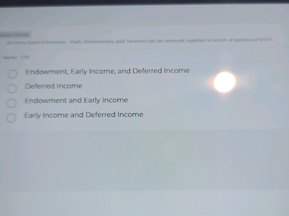 All three types of bonuses - Cash, | StudyX