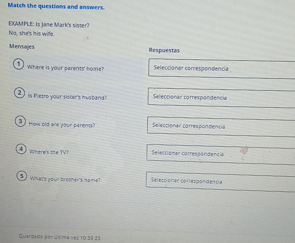 Match the questions and answers. EXAMPLE: | StudyX