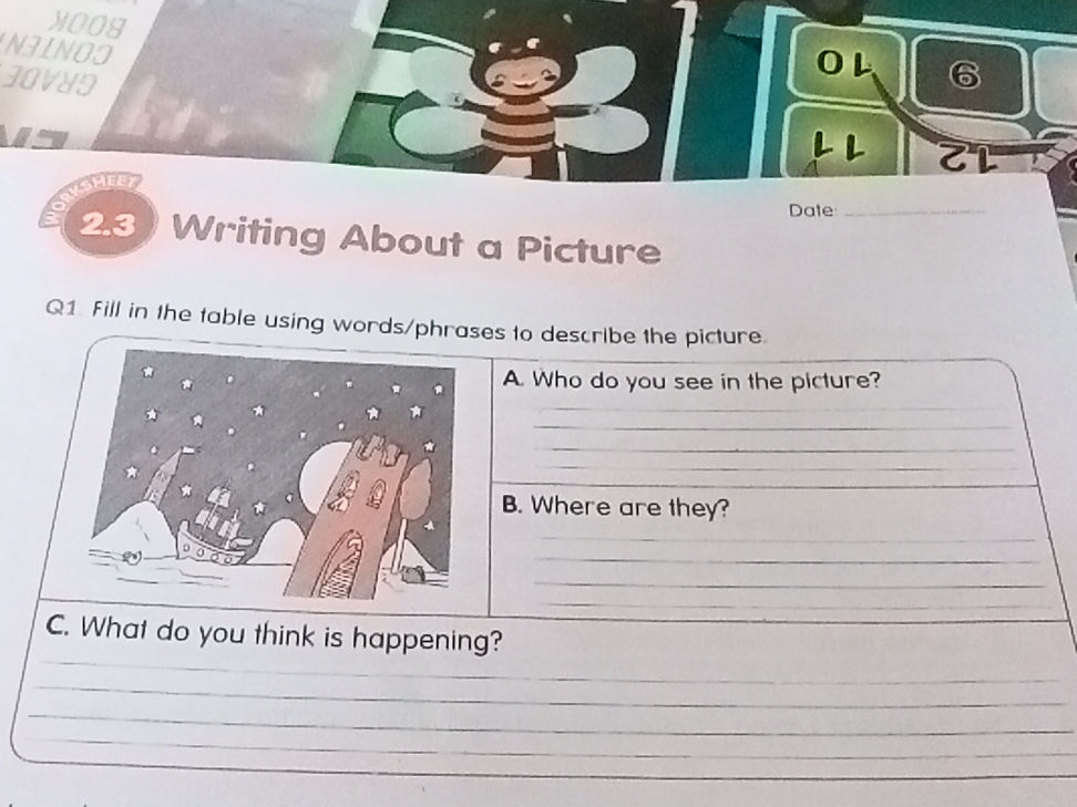 Q1. Fill in the table using words/phrases to | StudyX