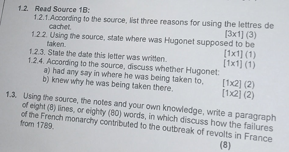 1.2. Read Source 1B: 1.2.1. According to the | StudyX