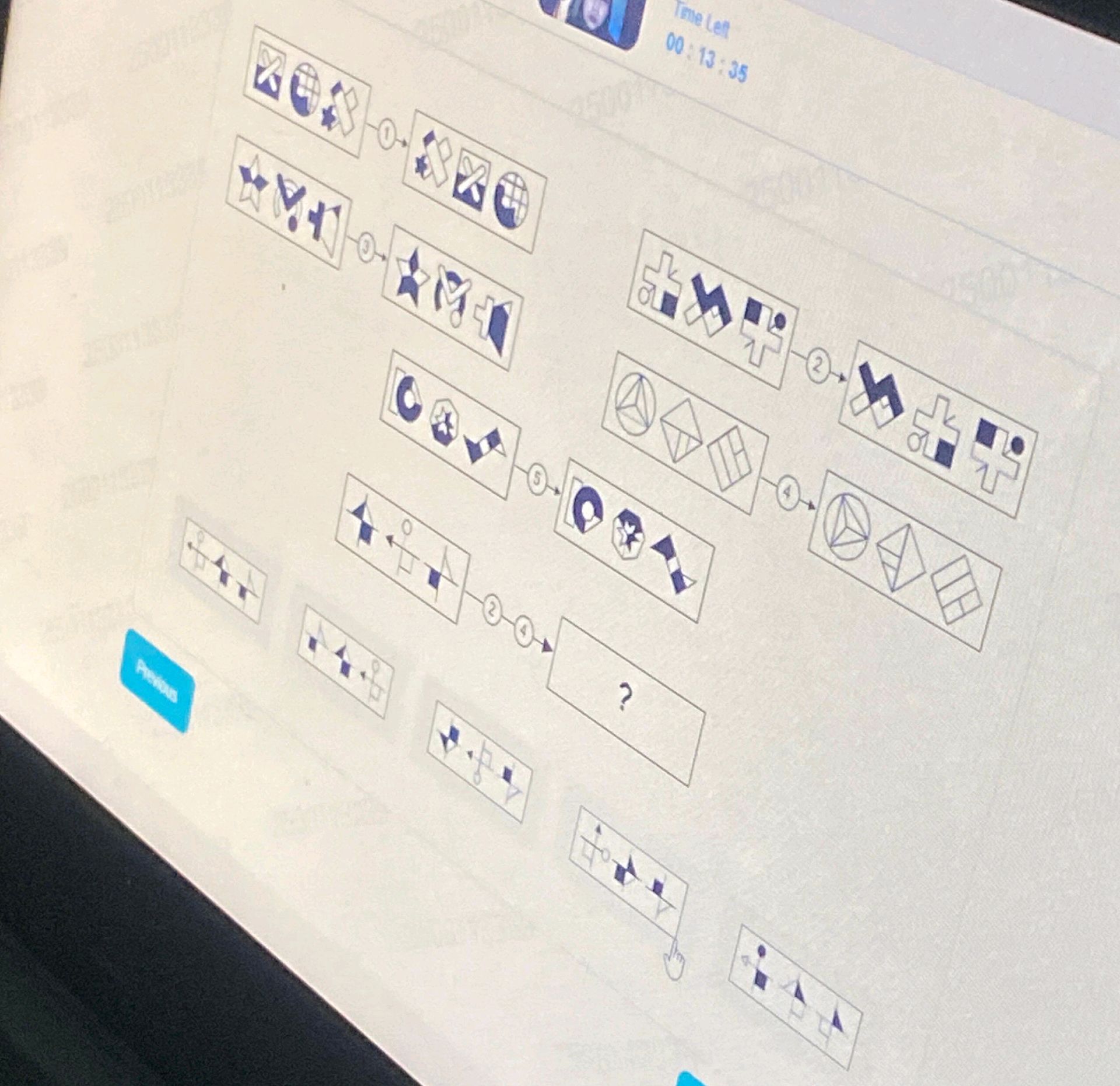 Identify the pattern and select the next | StudyX
