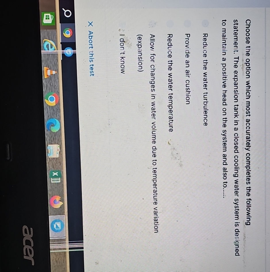 Choose the option which most accurately | StudyX