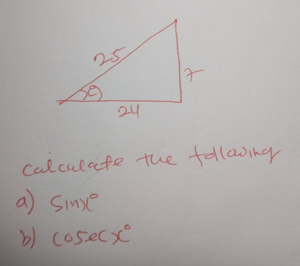 Calculate the following: a) $ x^o$ b) $ | StudyX