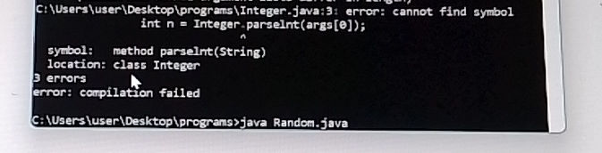 C:.java:3: error: cannot find symbol int n = | StudyX