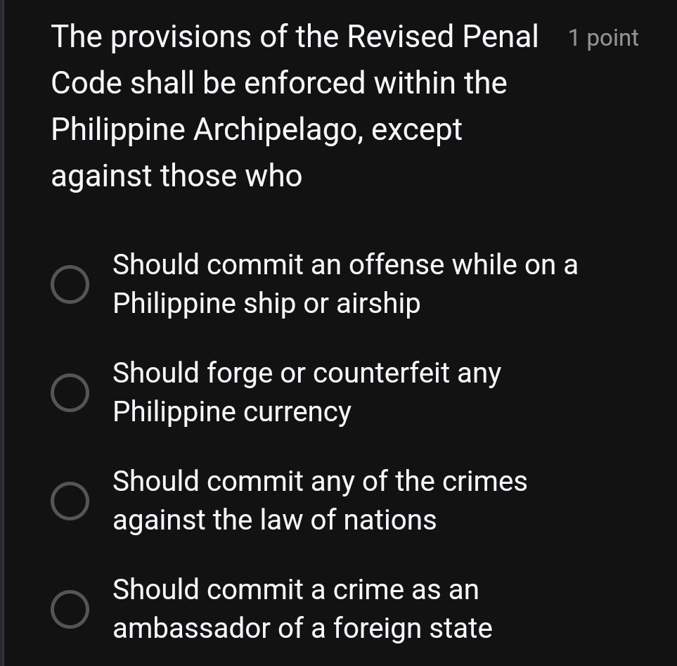 The provisions of the Revised Penal Code | StudyX
