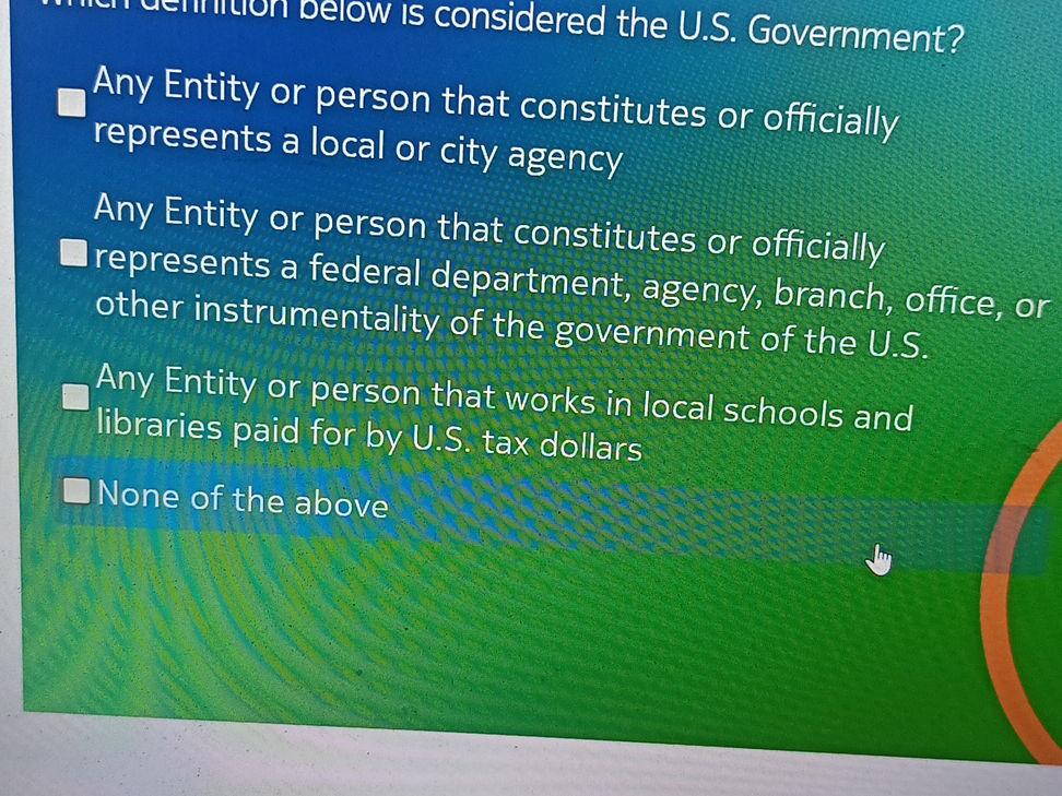 Which definition below is considered the | StudyX