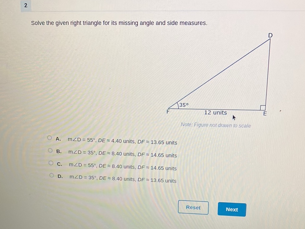 Solve The Given Right Triangle For Its Studyx