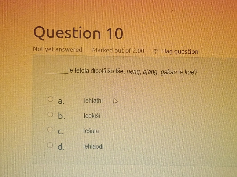 le fetola dipotšišo tše, neng, bjang, gakae | StudyX