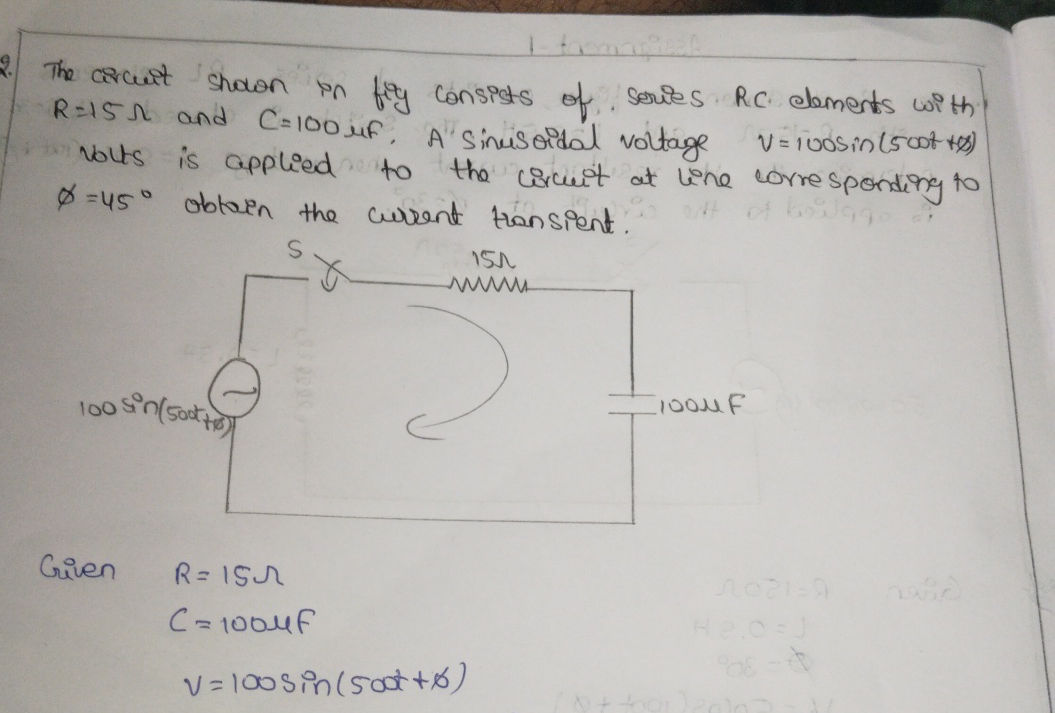 2. The circuit shown in fig consists of | StudyX